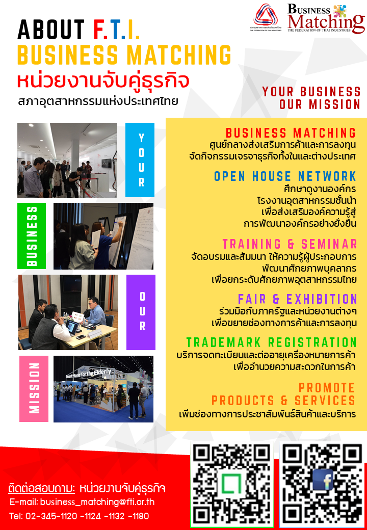 หน่วยงานจับคู่ธุรกิจ Business Matching Unit – Home